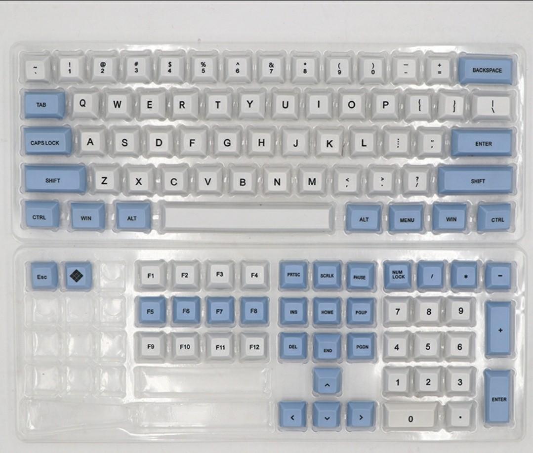 [Keycap] XDA PBT Sky Blue theme keycap set for mechanical keyboard ...
