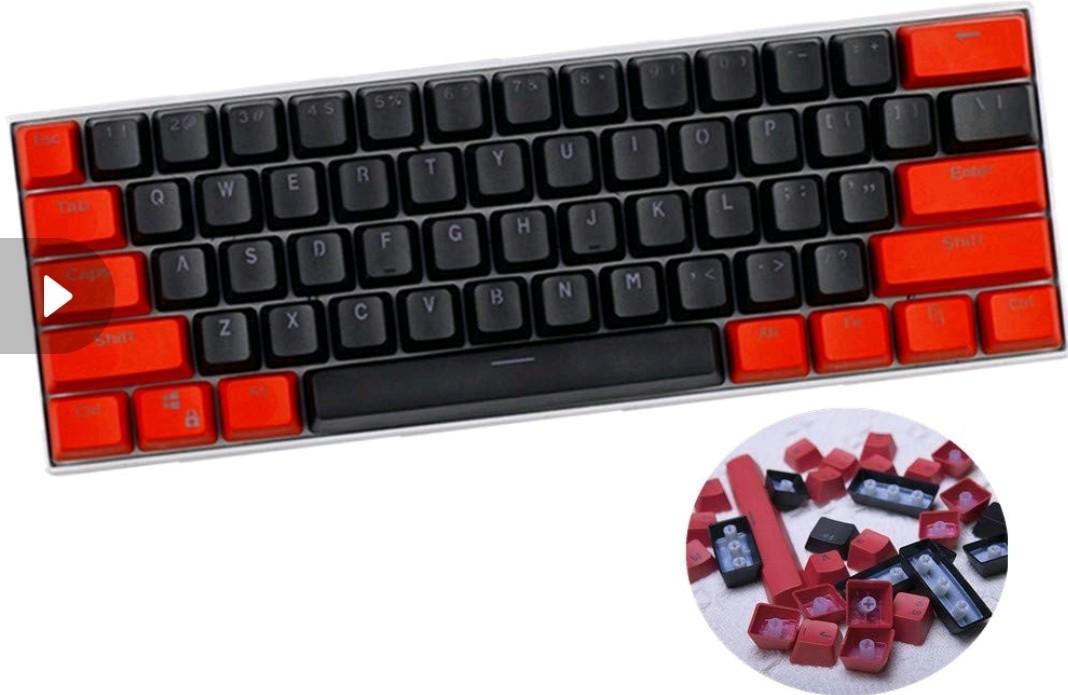 Keycap,Topwang 61 PBT keycaps Specials event Keycaps, backlit two-color ...