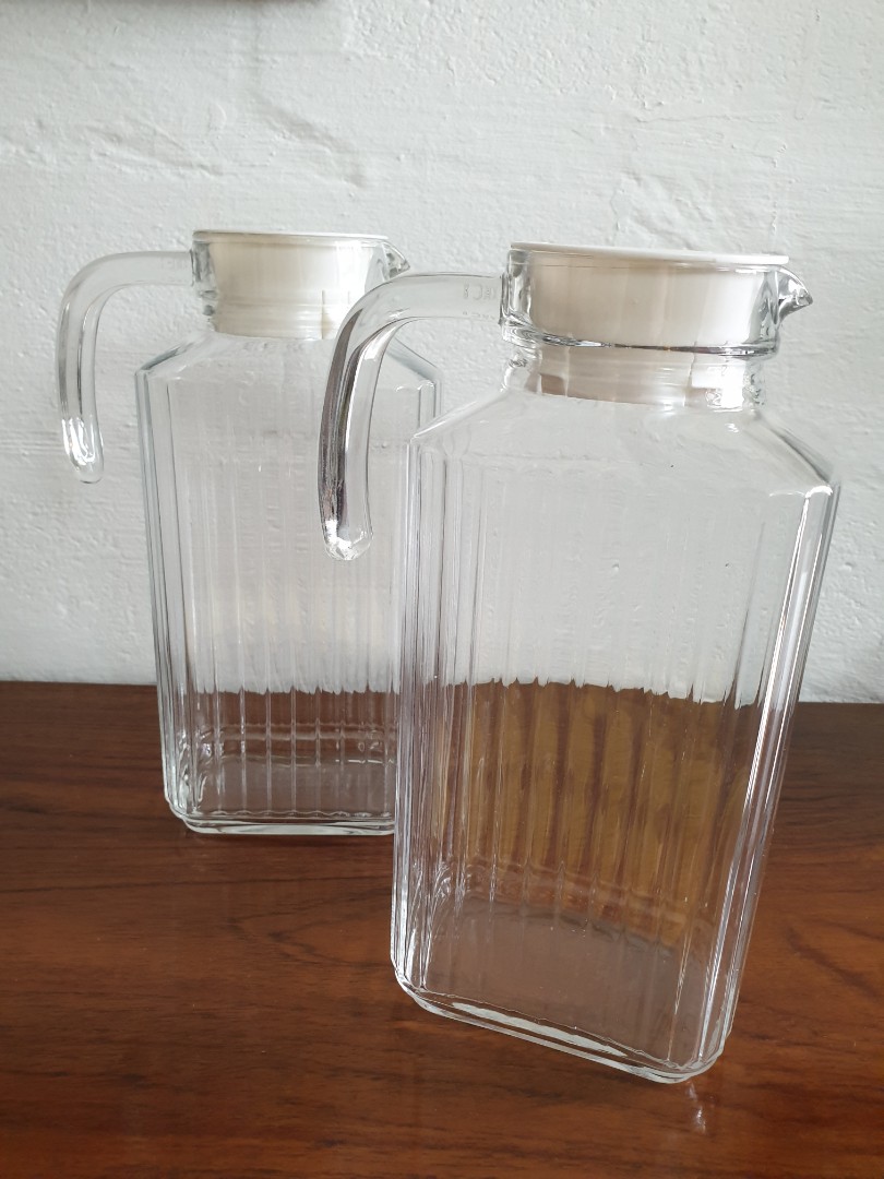 Luminarc Quadro 1.7 Liter Glass Pitcher, TV & Home Appliances, Kitchen ...