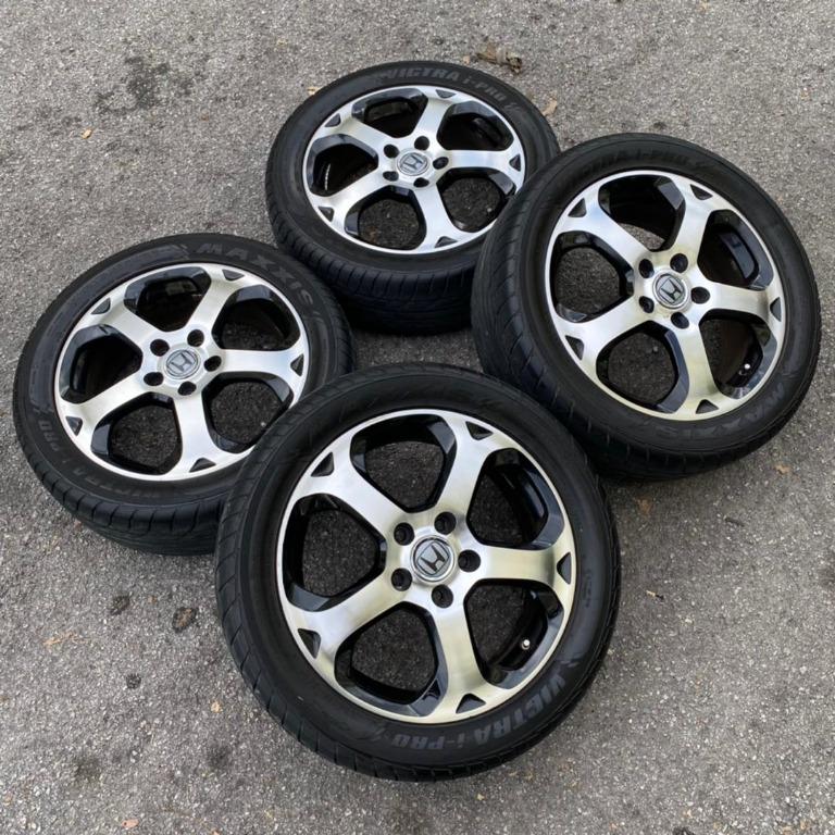 Original 17 inch sport rim Honda Stream tyre 70%, Auto Accessories on ...