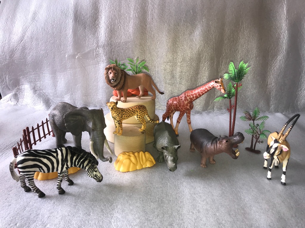 Savanna Themed Animal Figurine, Hobbies & Toys, Toys & Games on Carousell