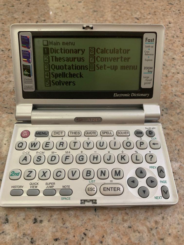 Sharp English Electronic Dictionary, Mobile Phones & Gadgets, Other Gadgets on Carousell
