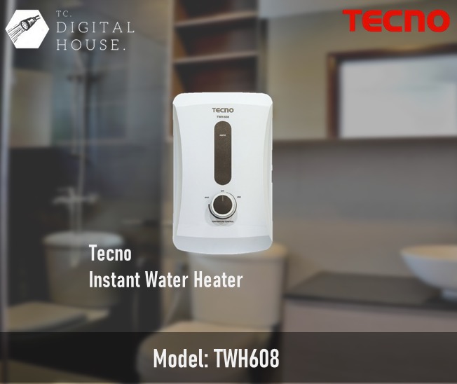 Tecno TWH608 Instant Water Heater, TV & Home Appliances, Water Heater ...