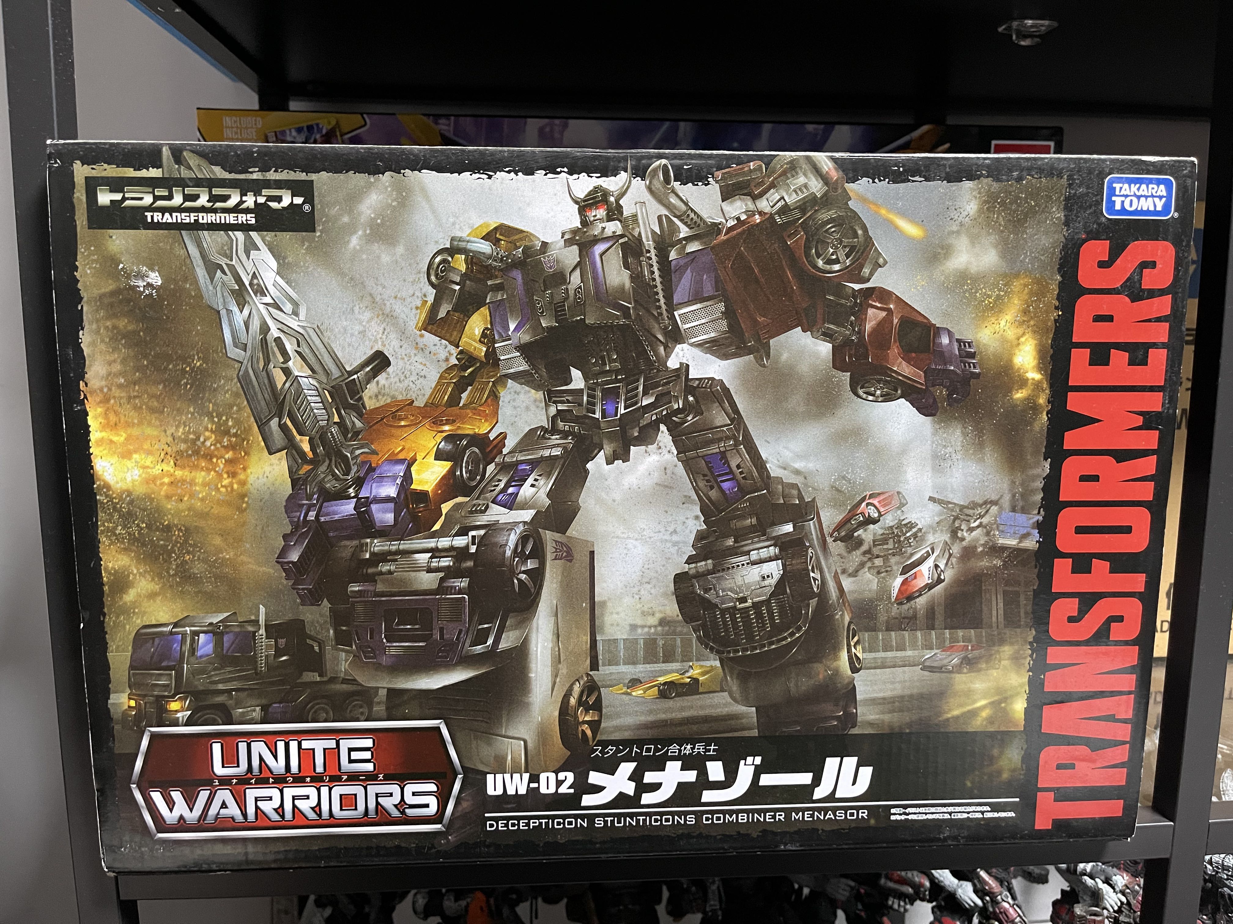 Transformers Takara Unite Warriors UW-02 Menasor and Upgrade Kits ...