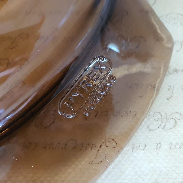 Vintage Corning Vision Ware Pyrex Amber Glass Cookware Sauce Pot Pan ...