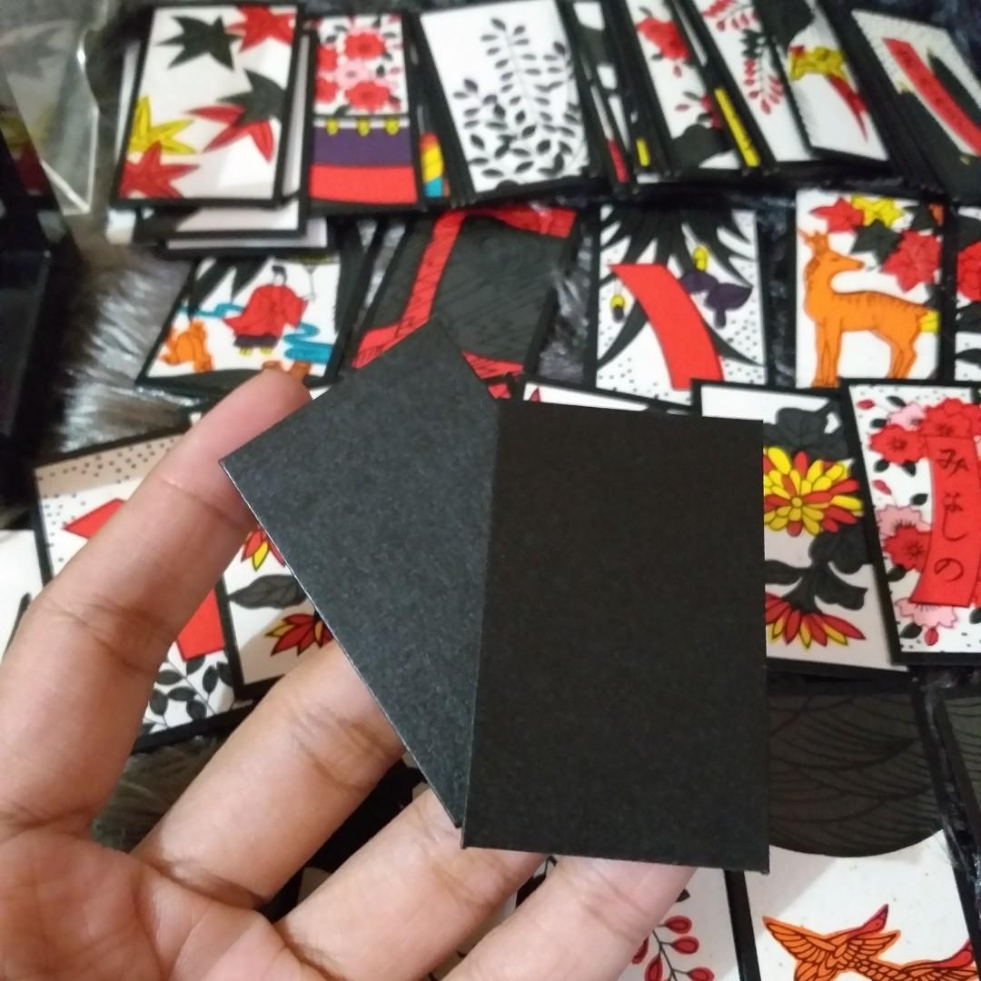 Vintage Hanafuda Japanese Playing Cards Nintendo Complete Set 48pcs ...