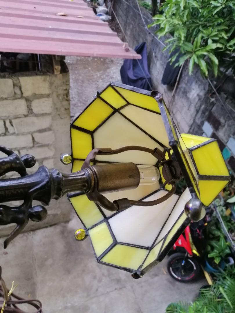 Vintage L&L WMC TIFFA Mini 9883 TAPPED - 1/8 SMALL DESK LAMP STAINED ...