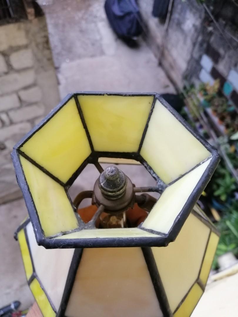 Vintage L&L WMC TIFFA Mini 9883 TAPPED - 1/8 SMALL DESK LAMP STAINED ...