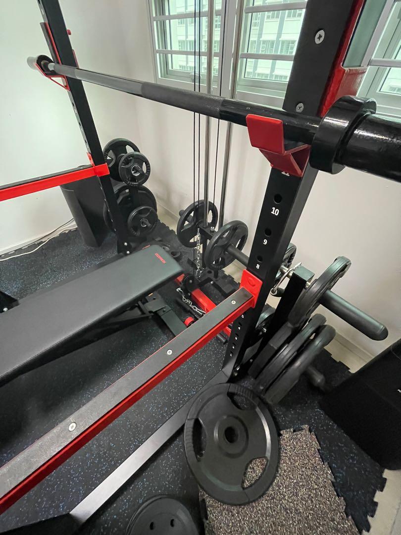 Vitox exercise Rack with Lats cable & tons of accessories, Sports ...