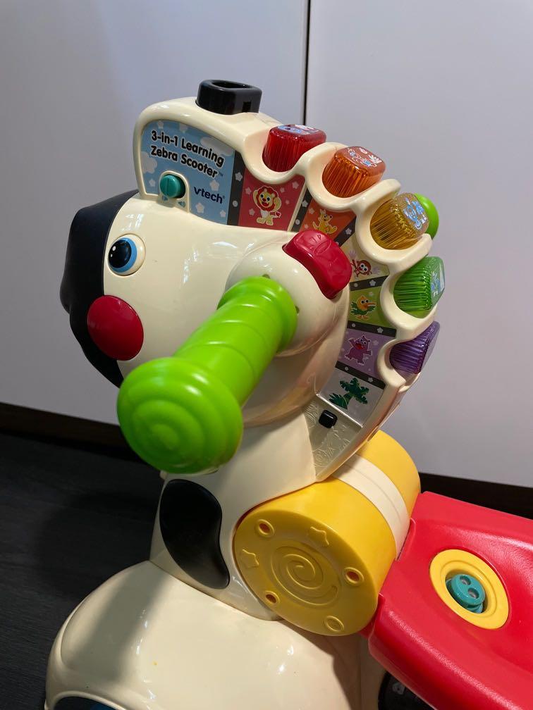 Vtech 3in1 Learning Zebra Scooter, Babies & Kids, Infant Playtime on ...