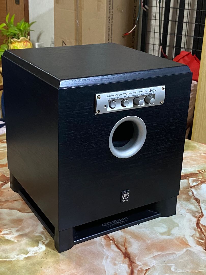 Yamaha Active Subwoofer BLACK , Advanced YST ( Solid Wood Cabinet, Deep ...