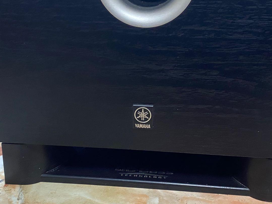 Yamaha Active Subwoofer BLACK , Advanced YST ( Solid Wood Cabinet, Deep ...