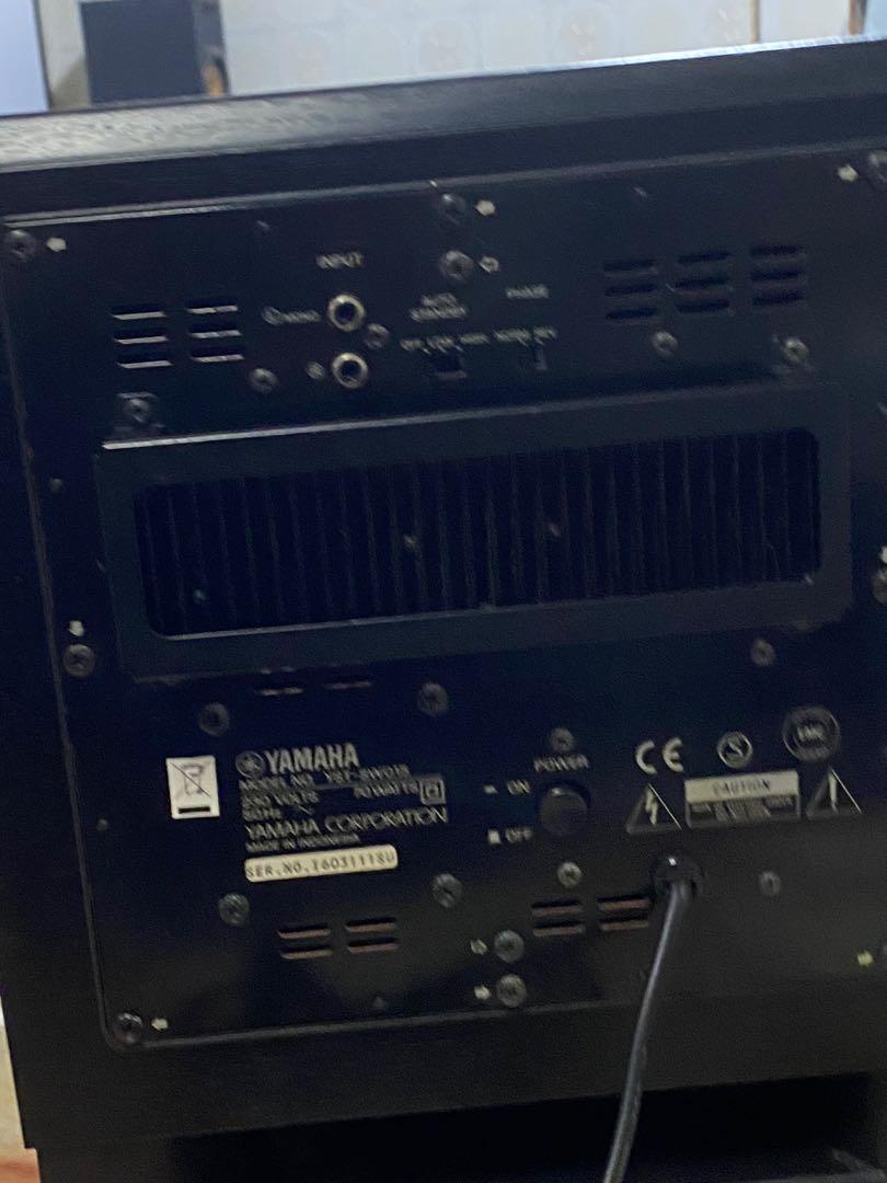 Yamaha Active Subwoofer BLACK , Advanced YST ( Solid Wood Cabinet, Deep ...