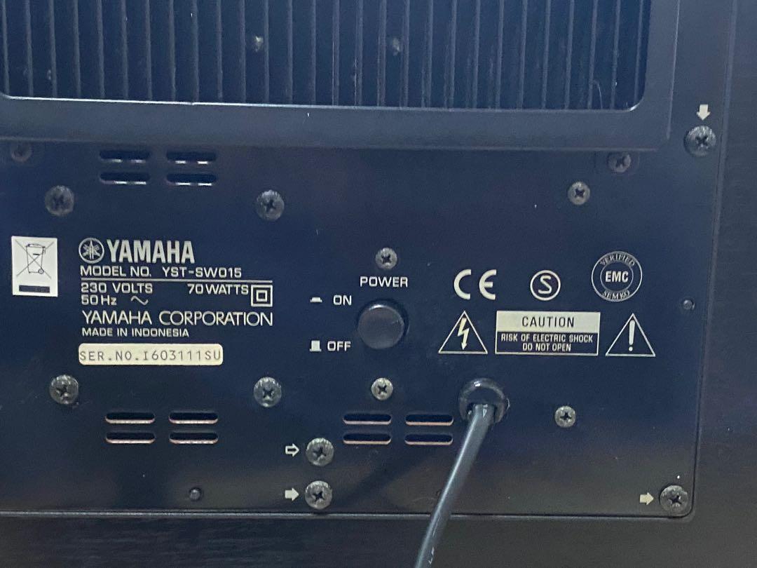Yamaha Active Subwoofer BLACK , Advanced YST ( Solid Wood Cabinet, Deep ...