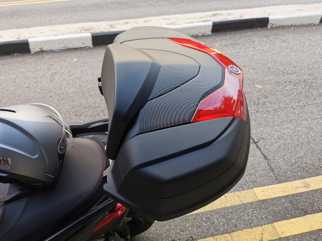 Yamaha Top Box Original 50L 50 Litres very new, Motorcycles, Motorcycle ...