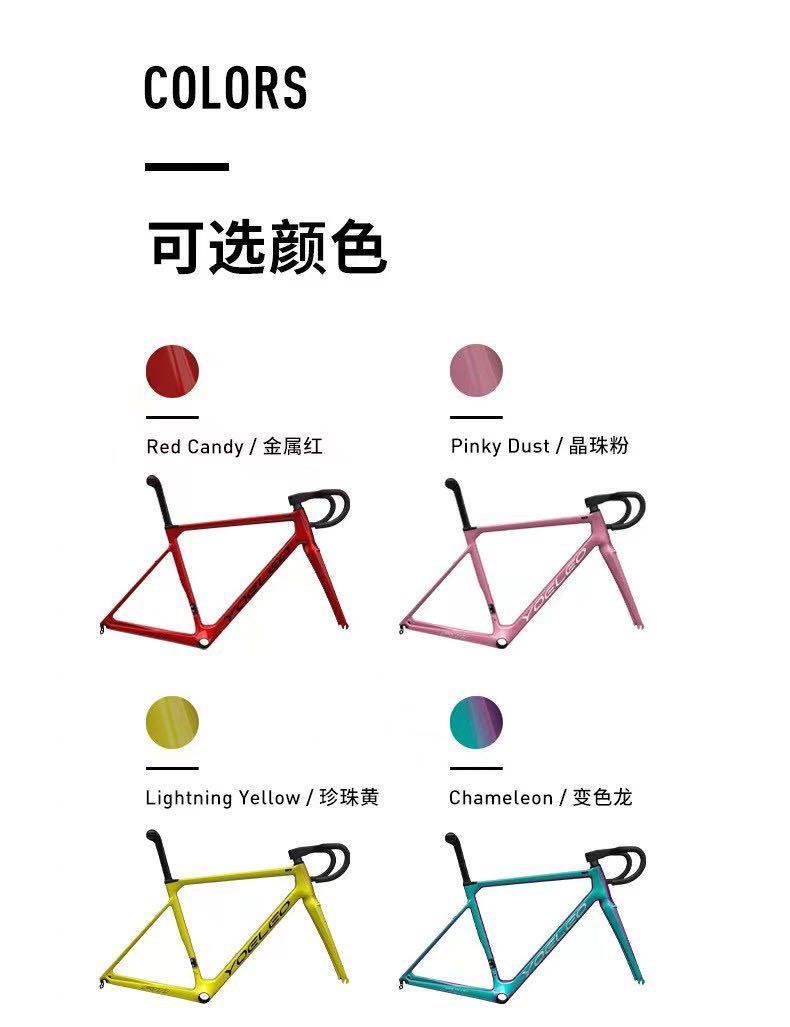 Yoeleo R11 優利奧 2021碳纖維公路車架 R11輕量 圈剎公路車架組 ，T1000碳布 全碳一體把 僅重950克，uci認證 ...