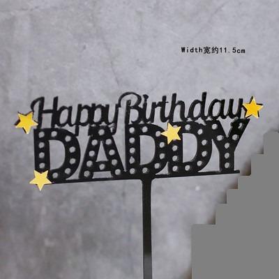 7 types of Acrylic Happy Birthday Daddy / Best Dad Ever / I Love You ...