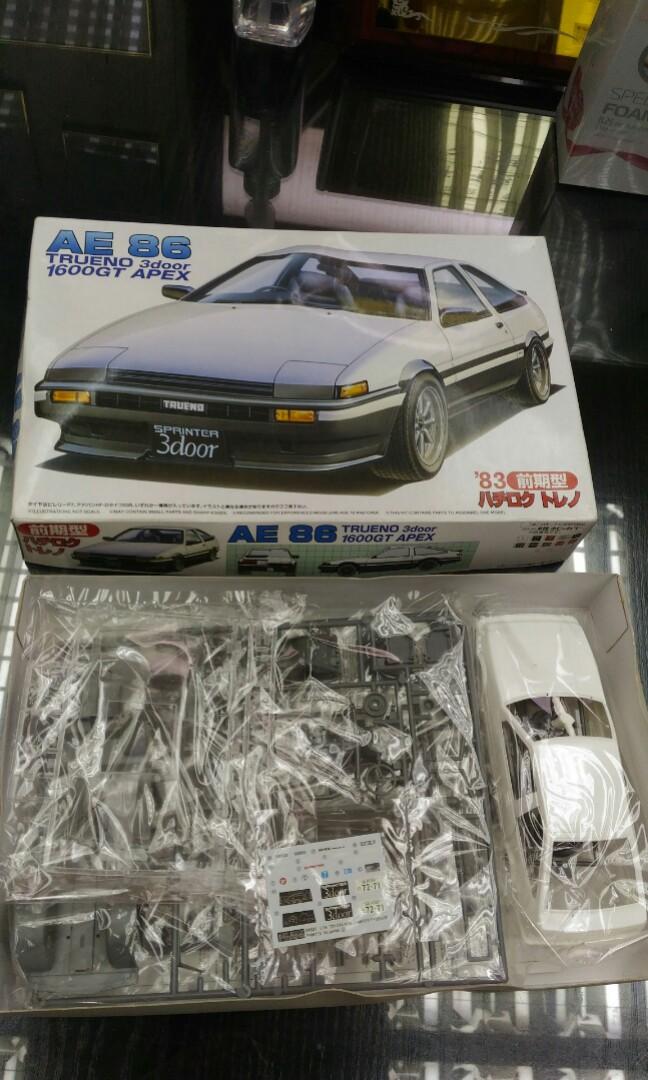 AE86 TOYOTA COROLLA GTS TRUENO GT APEX 1600 FUJIMI 1/24 /TAMIYA, 興趣及遊戲 ...