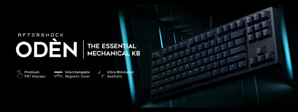 Aftershock Oden Black Mechanical Keyboard, Computers & Tech, Parts ...