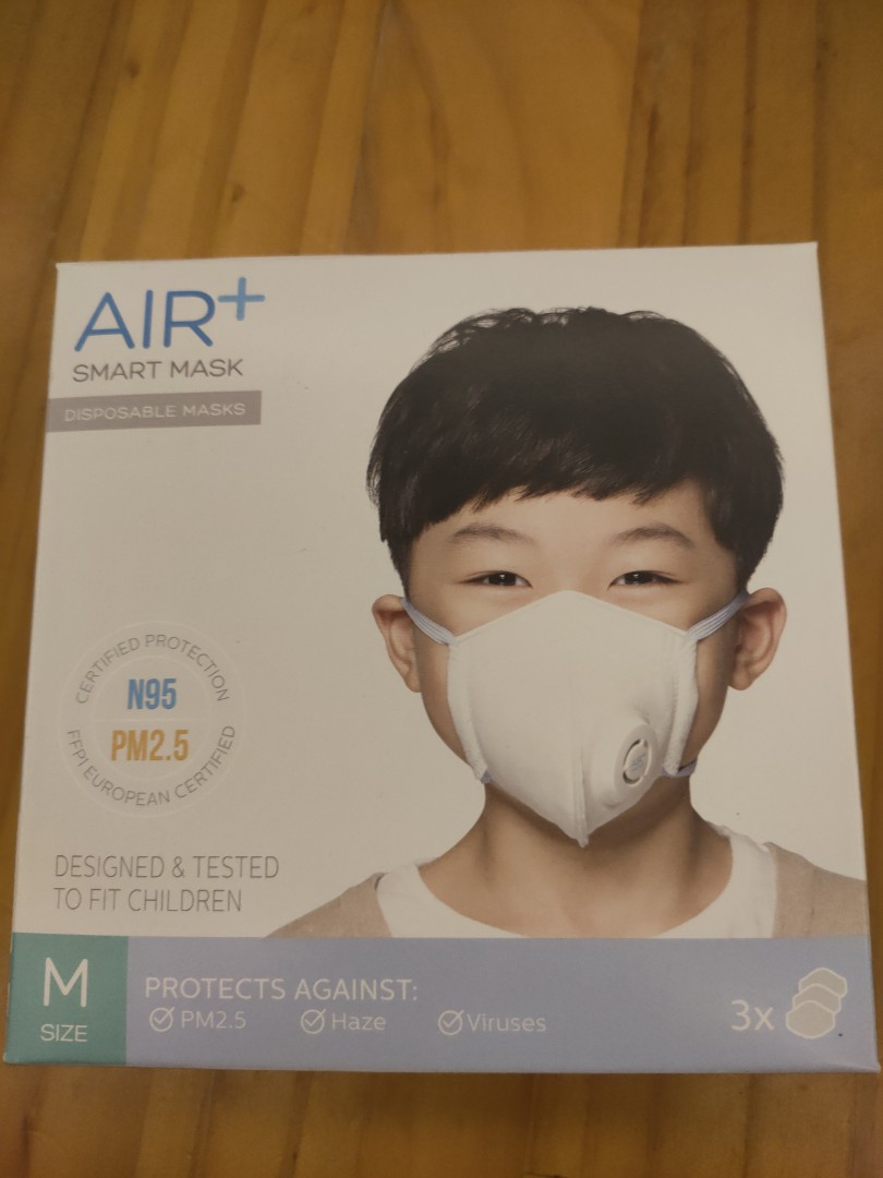 Air+ smart mask N95, Health & Nutrition, Face Masks & Face Shields on ...
