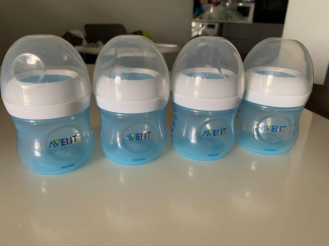 Avent Milk Bottles 125ml x 4, Babies & Kids, Nursing & Feeding ...