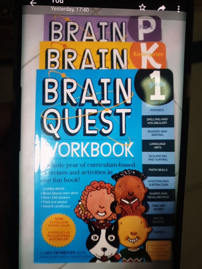 Brain quest workbooks set, Everything Else on Carousell