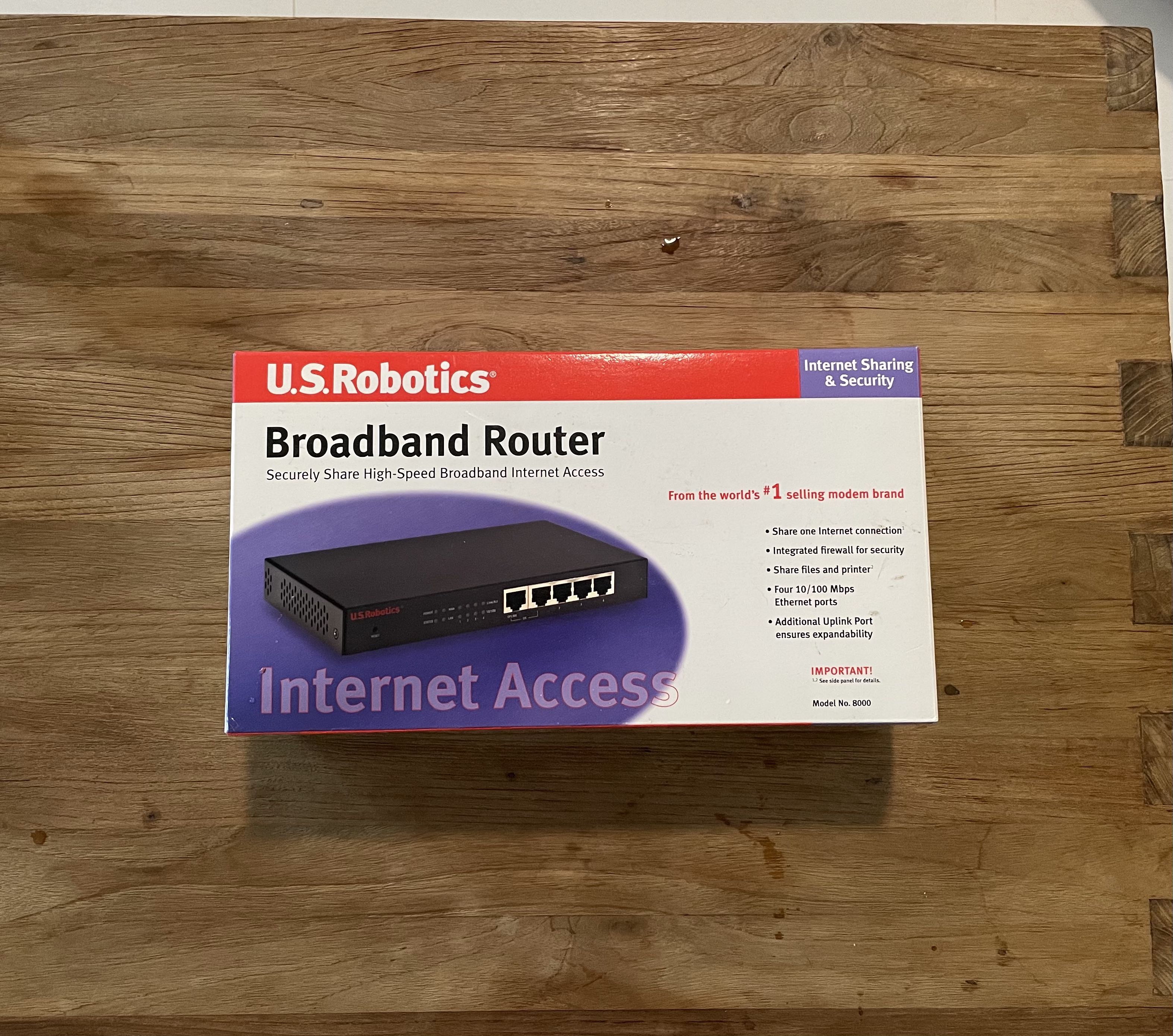 U.S. Robotics Broadband Router Model 8000, Computers & Tech, Office ...