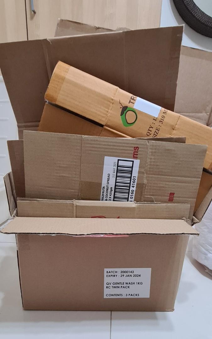 Carton boxes - various sizes, Furniture & Home Living, Home Improvement ...