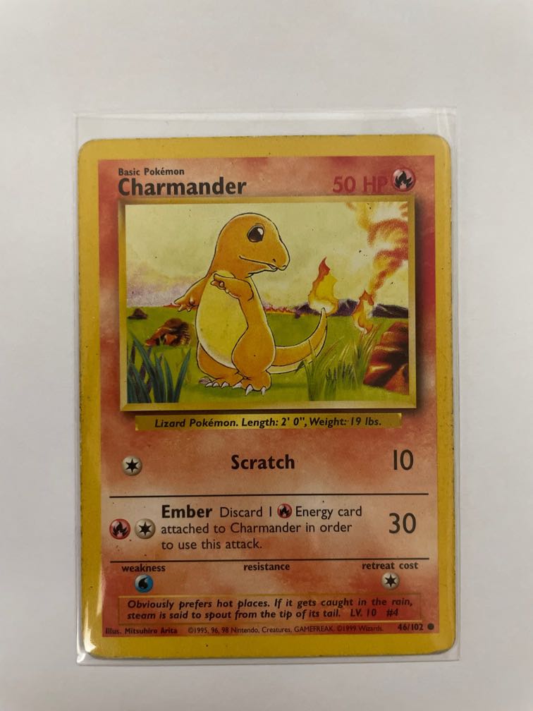 Charmander vintage pokemon card, Hobbies & Toys, Toys & Games on Carousell