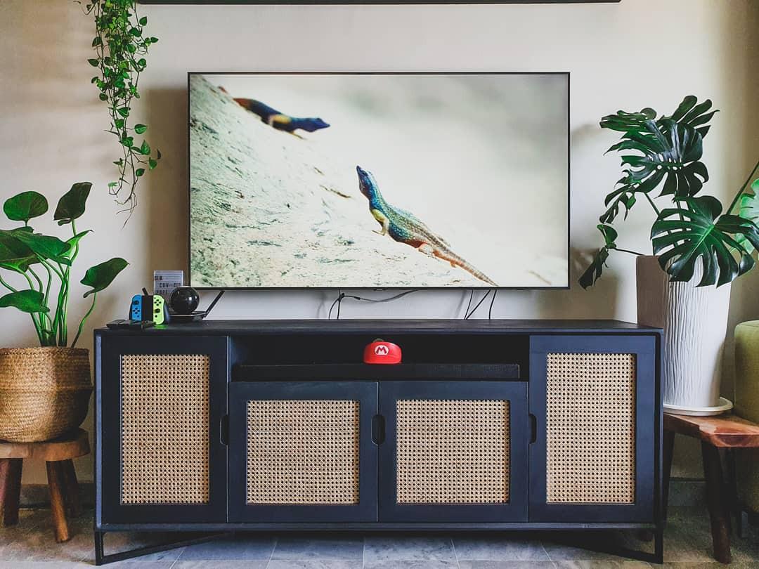 Console TV Black Mamba, Furniture & Home Living, Furniture, TV Consoles ...