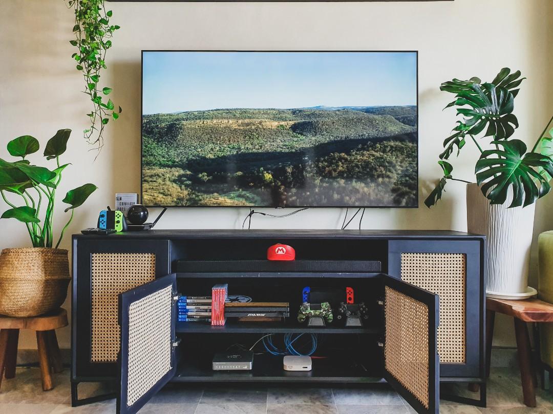 Console TV Black Mamba, Furniture & Home Living, Furniture, TV Consoles ...
