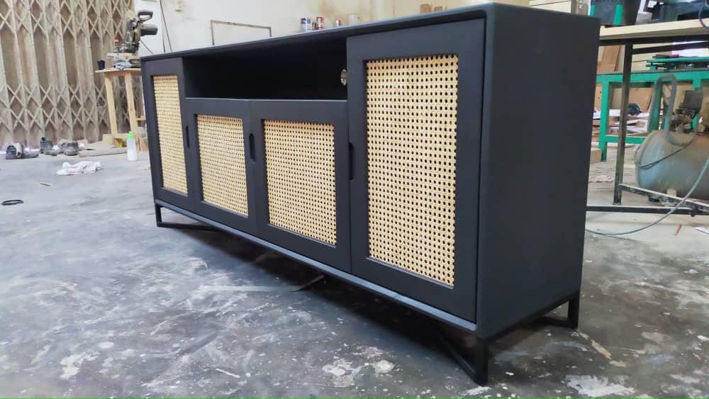 Console TV Black Mamba, Furniture & Home Living, Furniture, TV Consoles ...