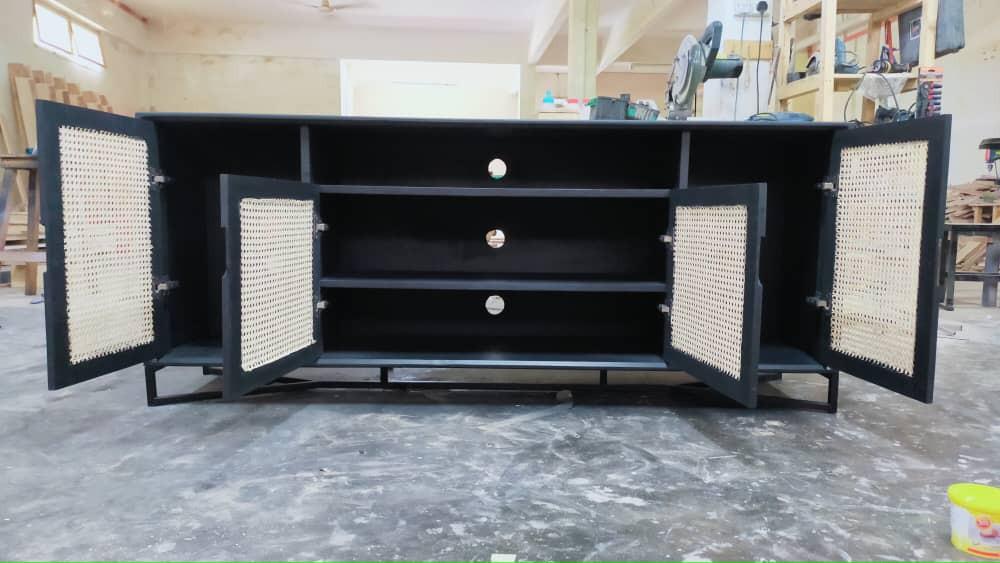 Console TV Black Mamba, Furniture & Home Living, Furniture, TV Consoles ...
