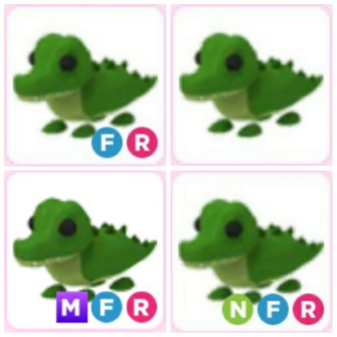 Crocodile Norm Neon MFR Adopt me pet Roblox, Video Gaming, Gaming ...
