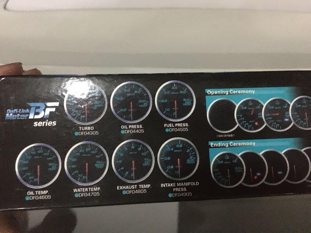 DEFI Volt Meter, Car Accessories, Accessories on Carousell