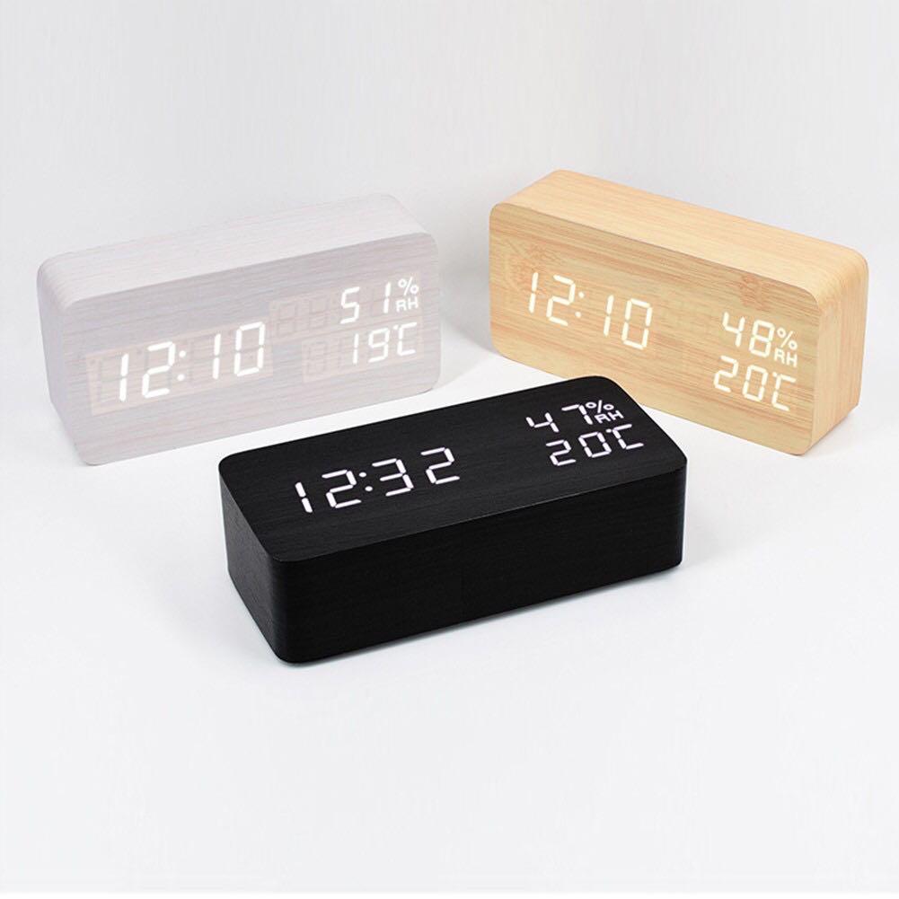 Desk digital clock WHITE, Furniture & Home Living, Home Decor, Clocks ...