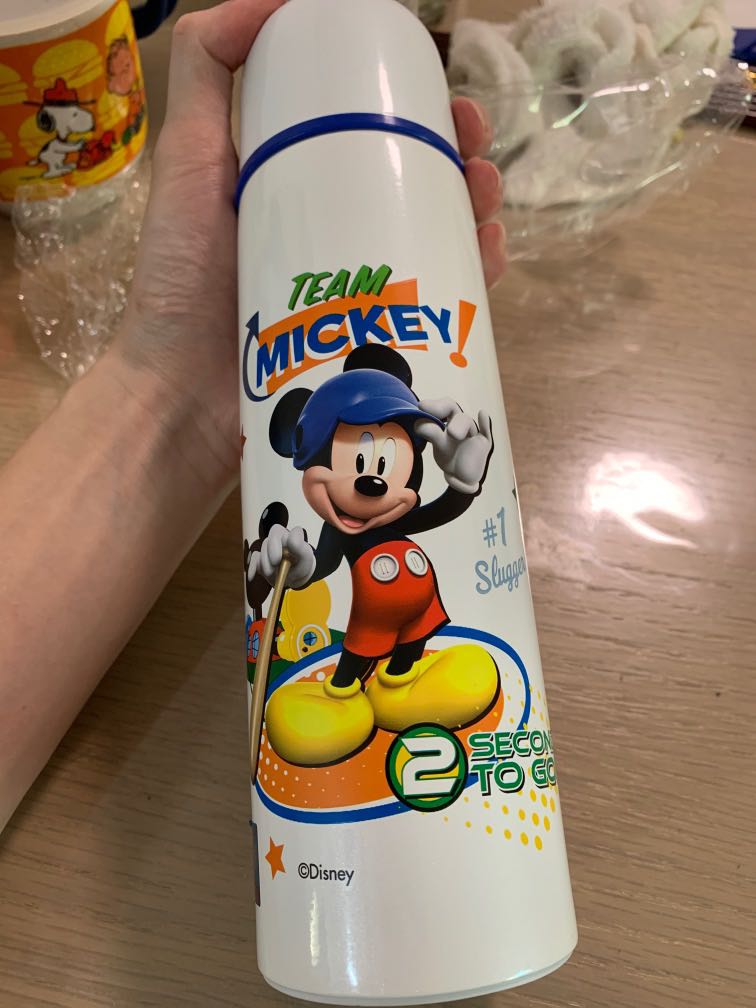 Disney Mickey Thermal Flask, Furniture & Home Living, Kitchenware ...