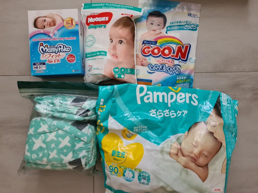 Huggies, Mommypoko, Rascal + Friends & Pampers tape diaper and Goon ...