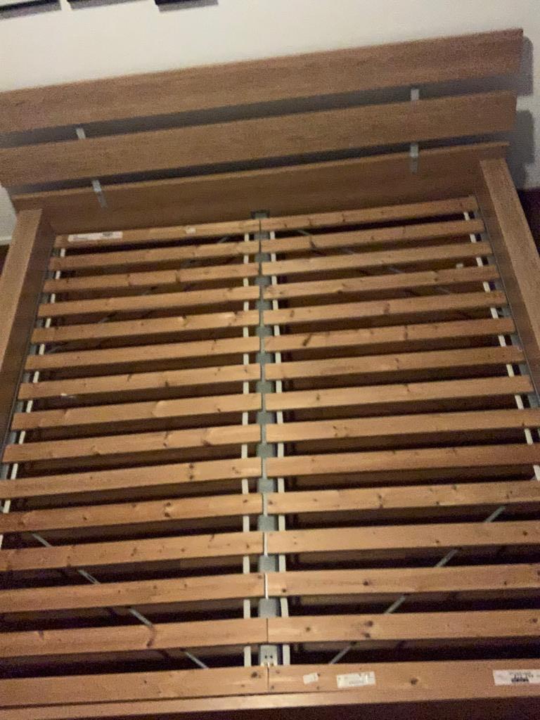 Complete IKEA Hopen Bed Frame & Sultan Mattress, Furniture & Home ...