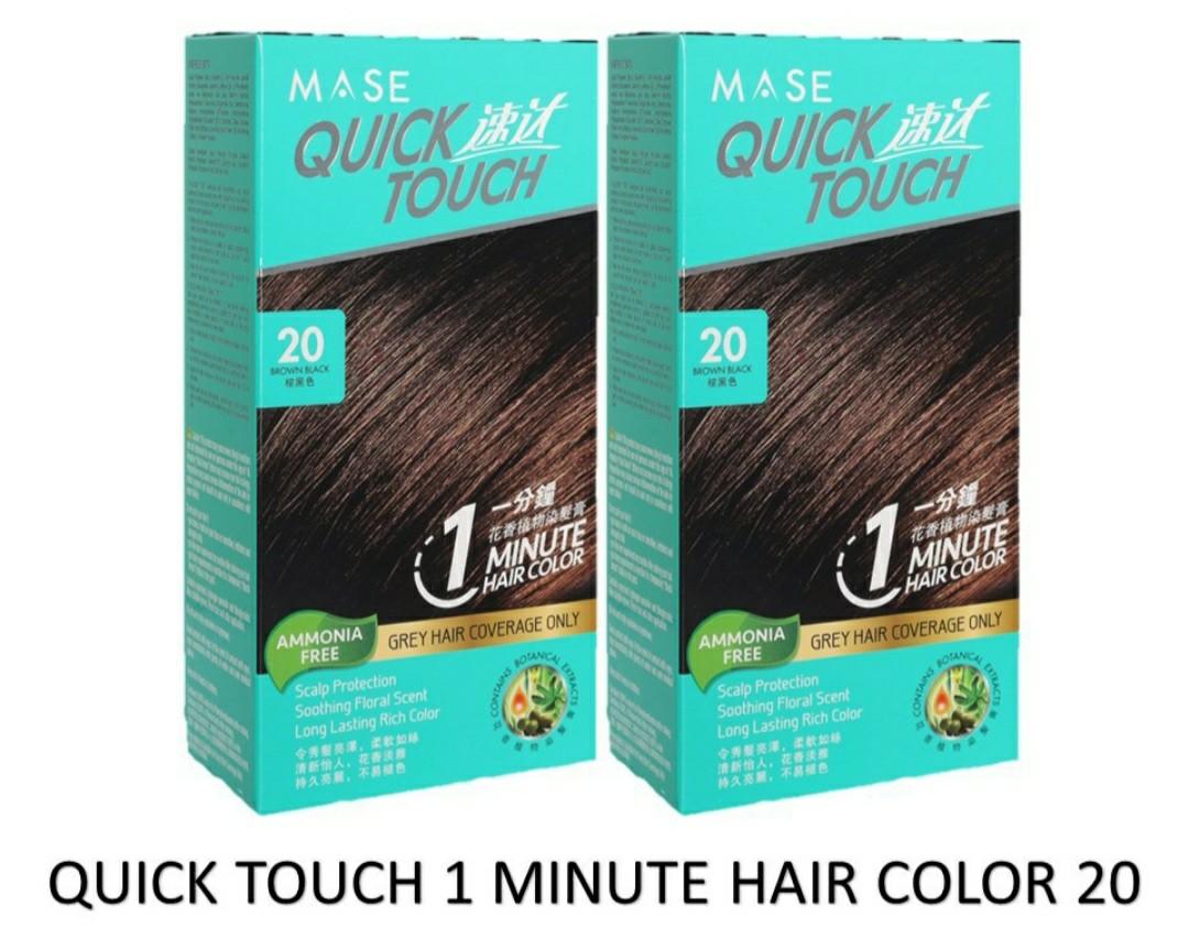 Instant Quick Touch Hair Color, 1 Minute Hair Dye, Grey Hair Coverage ...