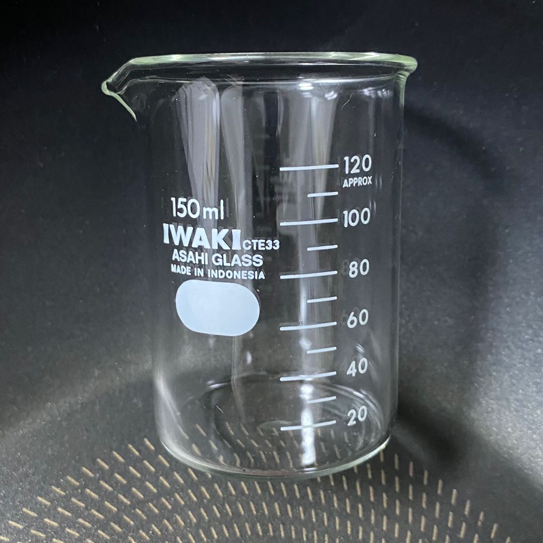 Iwaki CTE33 Asahi Glass Beaker 150 ml, Everything Else on Carousell