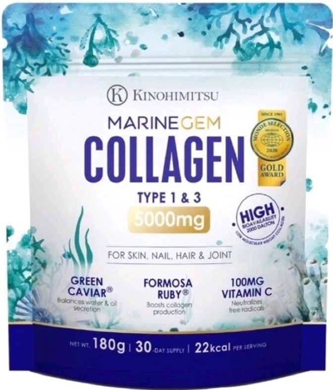 Kinohimitsu Collagen Powder, Health & Nutrition, Health Supplements ...