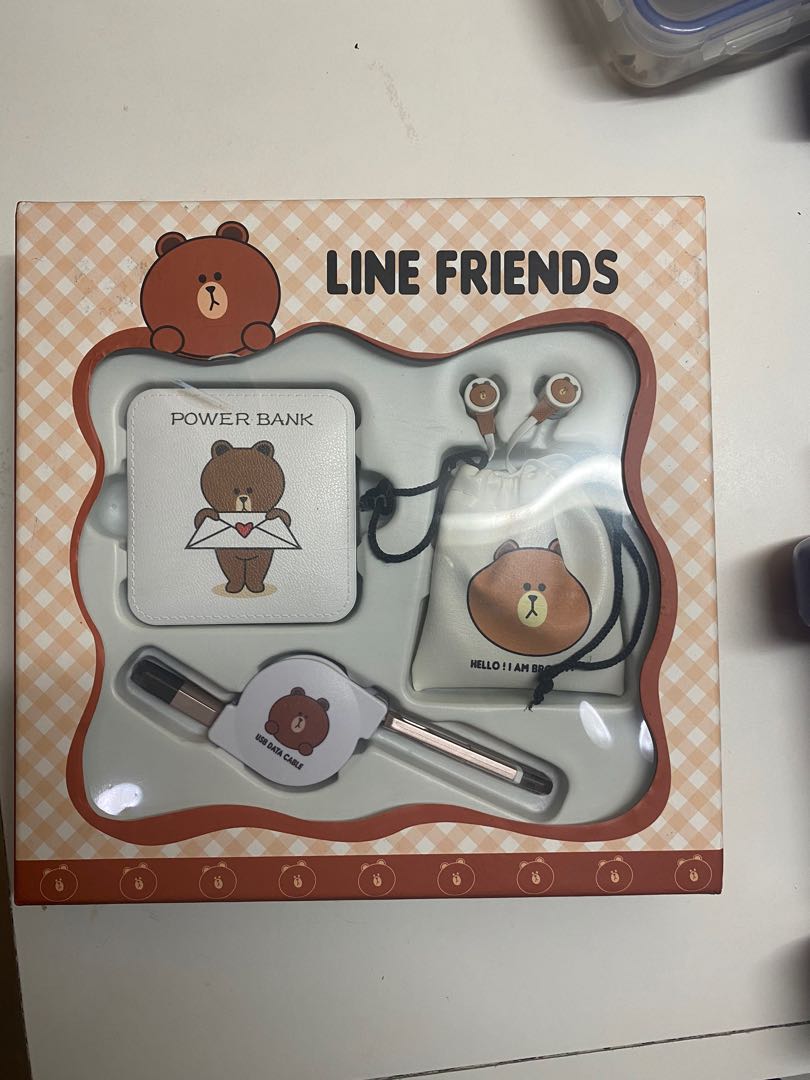 Line Friends Power bank, Earphones, cable set, Computers & Tech, Parts ...