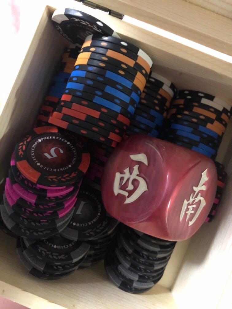 Mahjong table and chips, Everything Else on Carousell