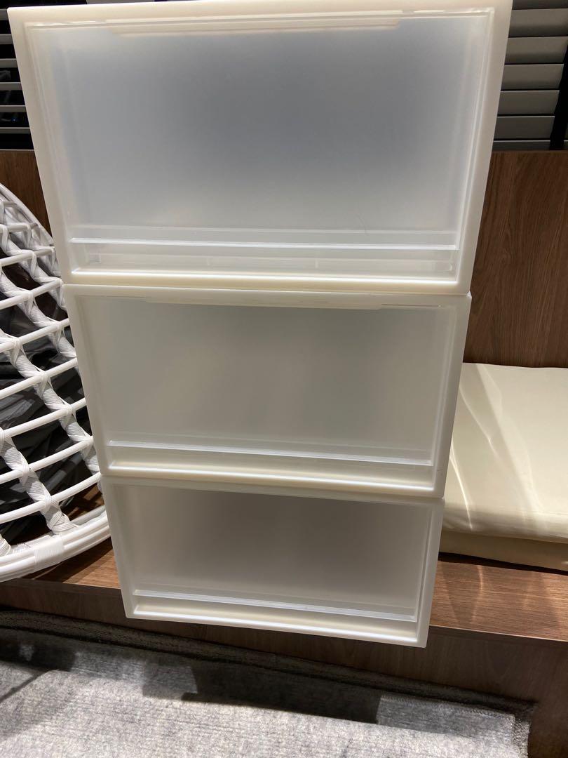 Muji Storage Drawers x 3, Furniture & Home Living, Furniture, Shelves ...
