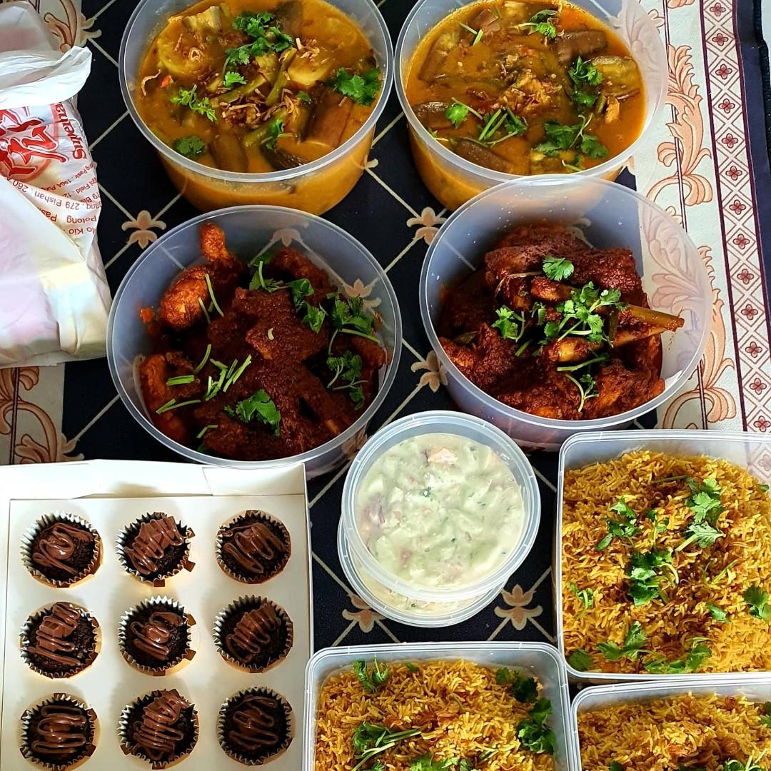Nasi biryani set with dessert and drinks, Food & Drinks, Homemade Bakes ...