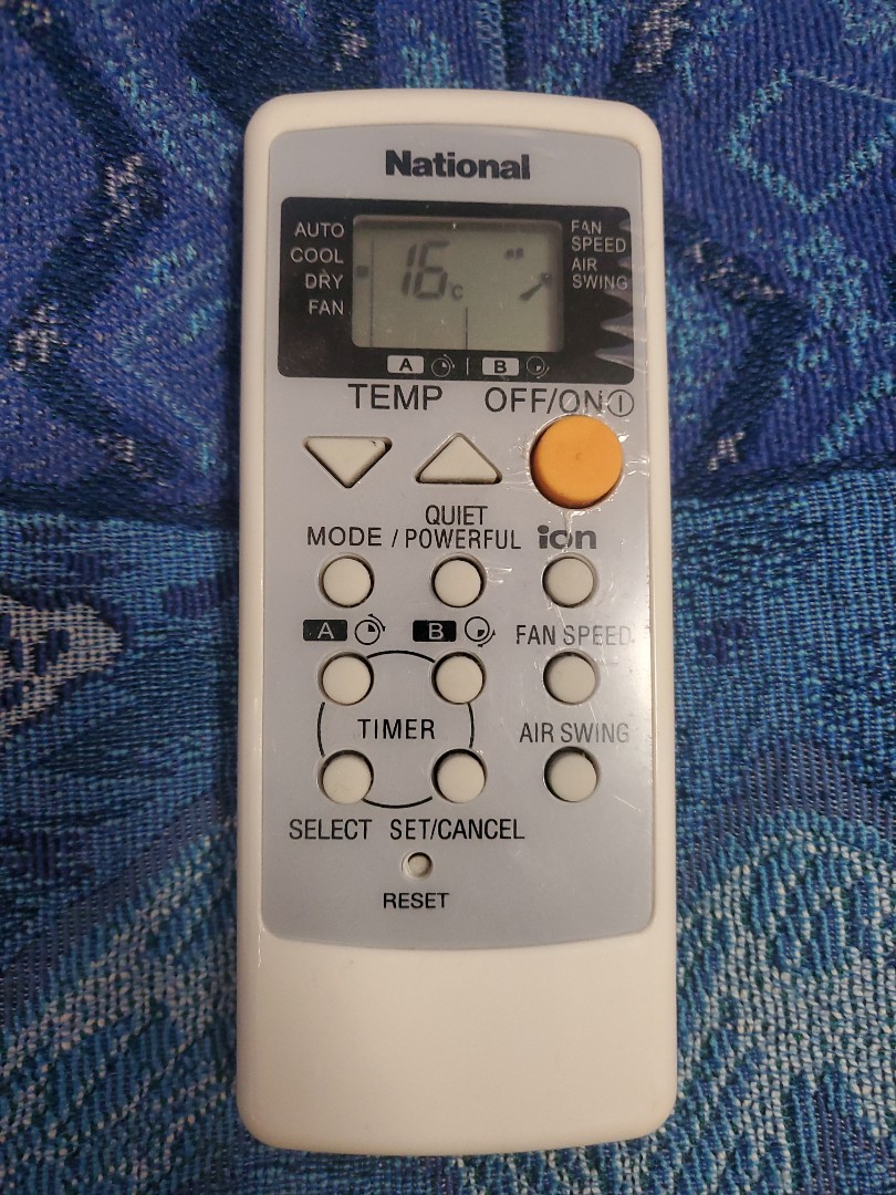National Aircon / Air con remote controller, TV & Home Appliances, Air ...