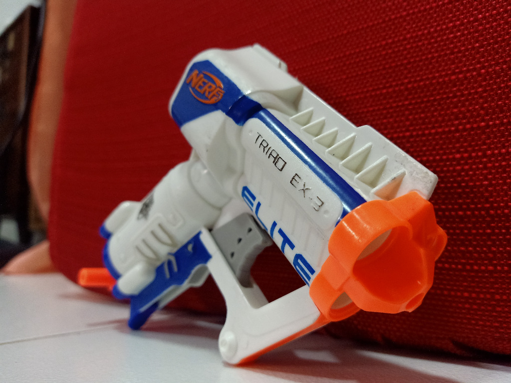 NERF Triad Single fire Three Barrels N-Strike XD Series Preloved ...