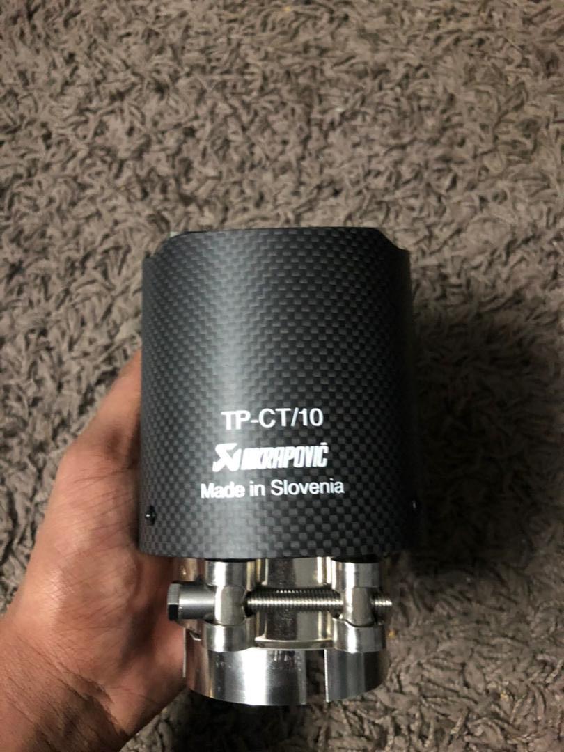 New Akrapovic Exhaust Tips ( 2.5” - 3.5”), Auto Accessories on Carousell
