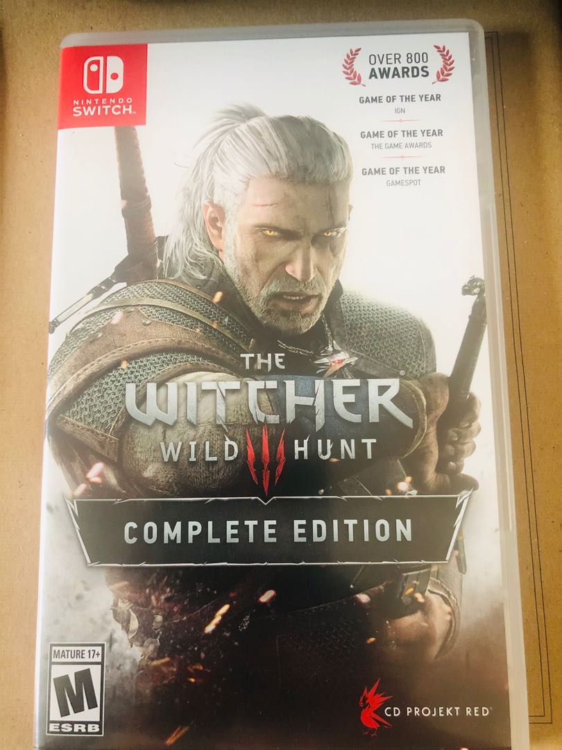 Nintendo switch the Witcher 3 complete edition, Video Gaming, Video ...